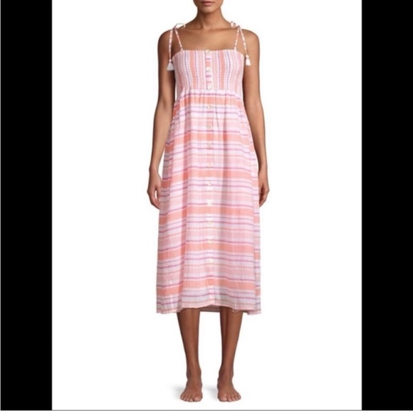 Roller Rabbit | Dresses | Roller Rabbit Orange Striped Midi Length ...
